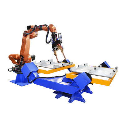 HWASHI Industrial Welding Robots 6 Dof Robotic Arm Two Sets of One-Axis ...