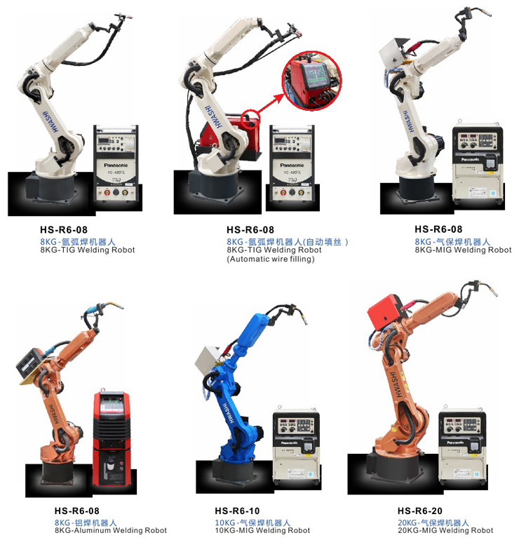 Automatic Industrial Welding Robots Machine CNC 6 Axis MIG/TIG Welding ...