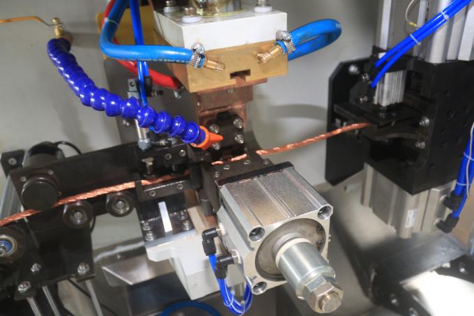 Automatic Copper Braided Wire Welding And Cutting Machine CE / CCC / ISO HWASHI